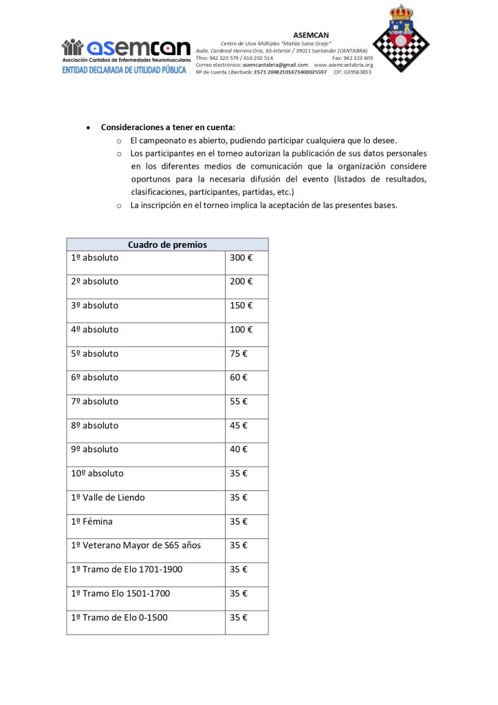 XVIII CAMPEONATO DE AJEDREZ ASEMCAN - Liendo - Club Ajedrez Diagonal ...