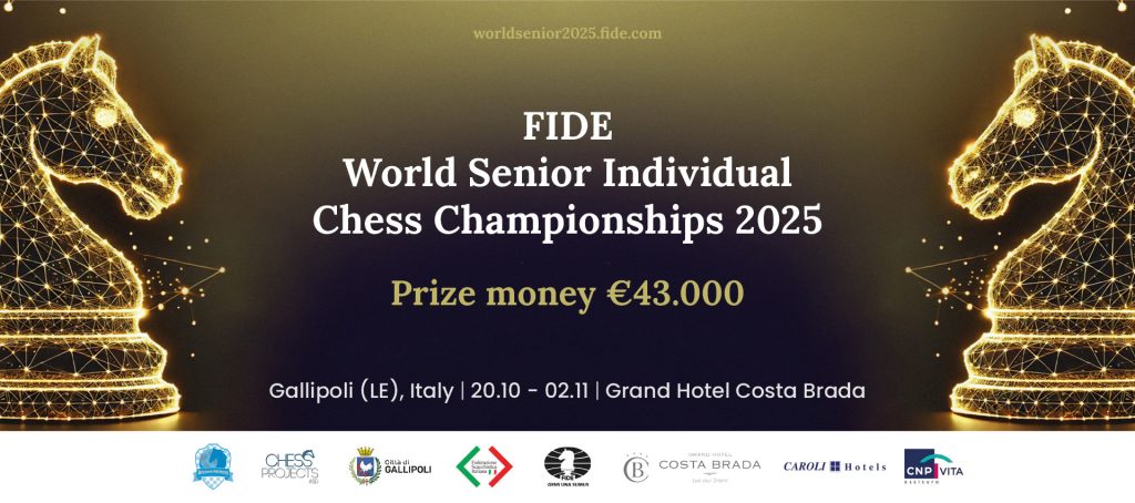 FIDE WORLD SENIOR CHESS CHAMPIONSHIPS 2025 - GALLIPOLI - Club Ajedrez ...